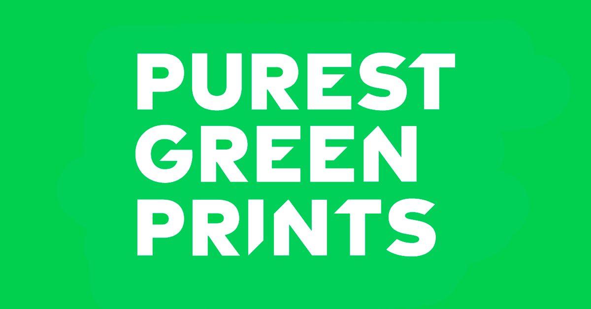 Purest Green Prints - Personalised Art Prints with Free UK Delivery